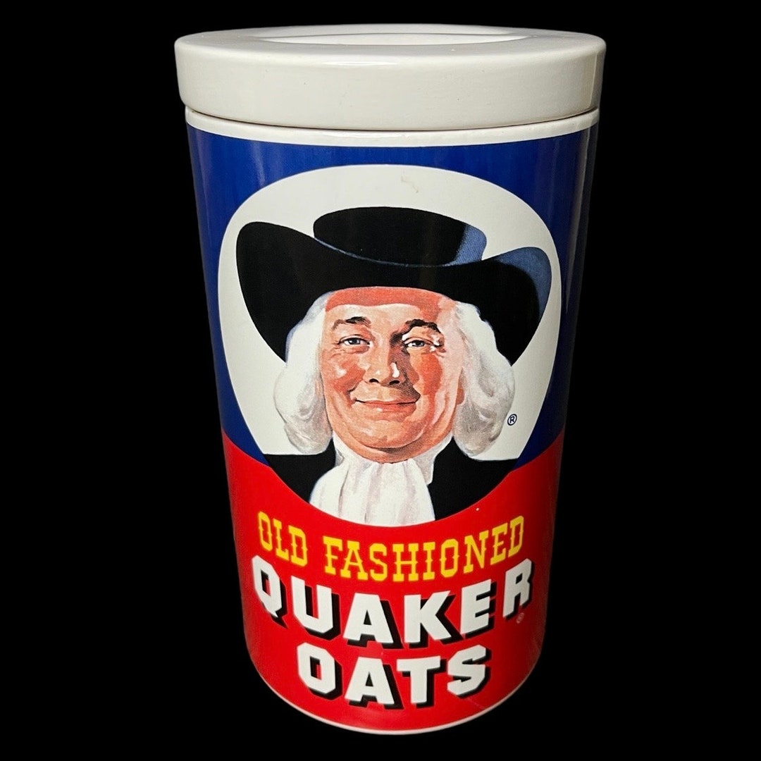 Quakers Oats Cookie Jar, Vintage 100 Years of Old Fashioned QUAKER OATS ...