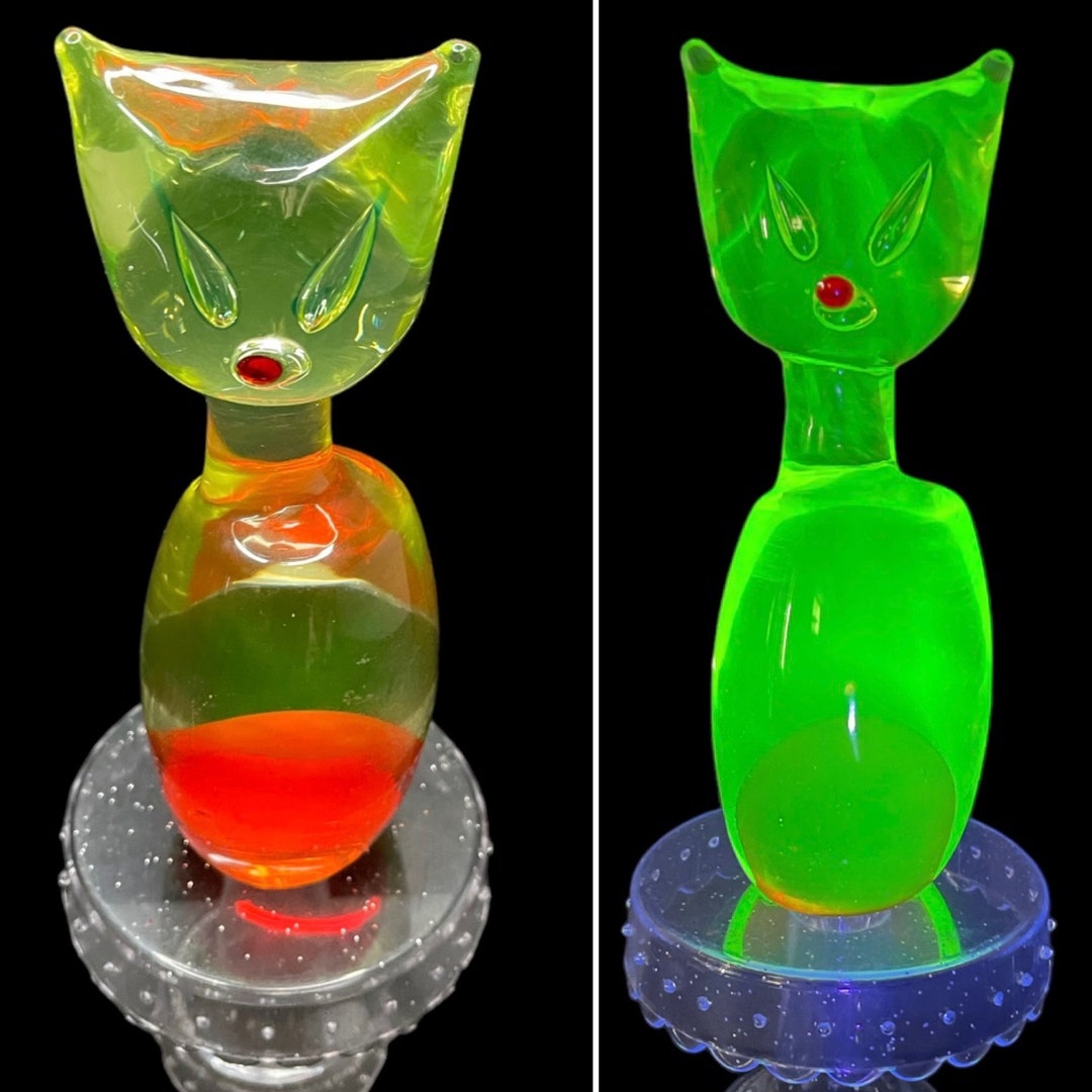 Cenedese Murano Uranium Cat Figurine 1960s Antonio Da Ros. - Etsy