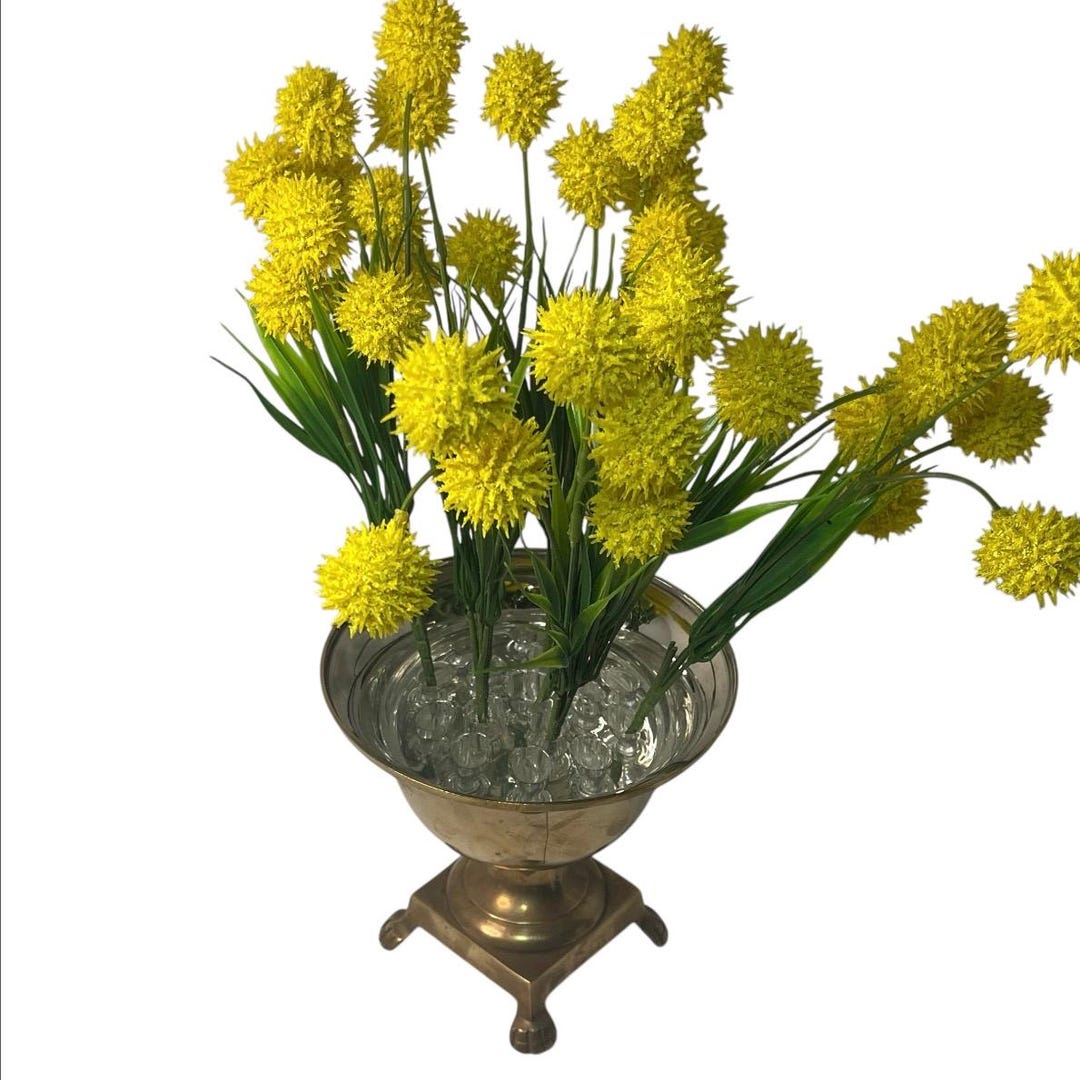 Claw Foot Urn With Flower Frog Insert 7”. - Etsy