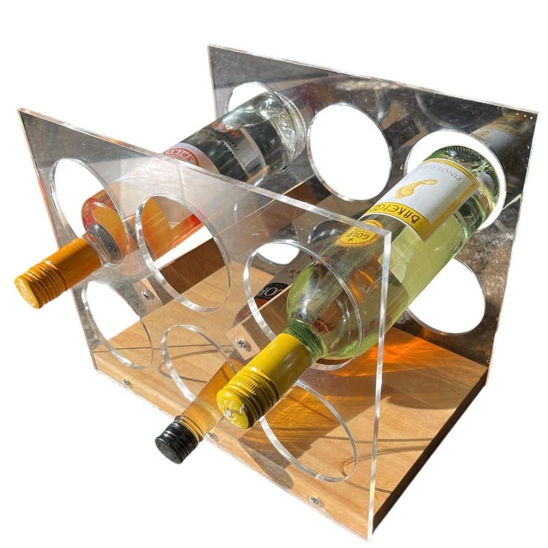 Wine Caddy Mid Century - Etsy