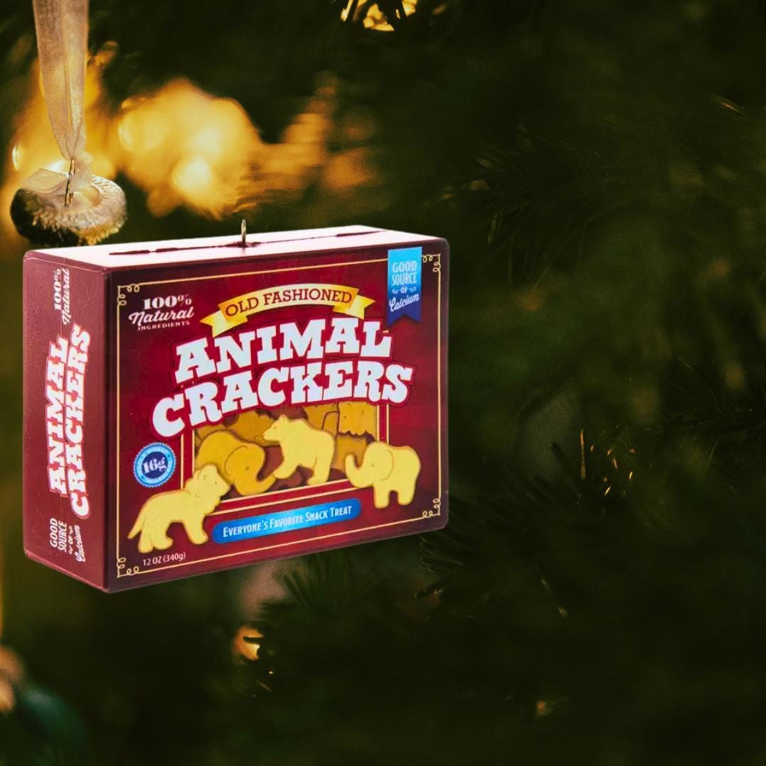 Animal Crackers Box Ornament - Etsy