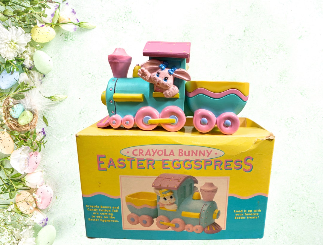 1993 Hallmark Crayola Bunny Easter Eggspress Train - Etsy