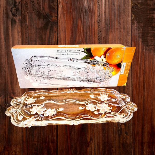 Crystal Serving Tray - Etsy