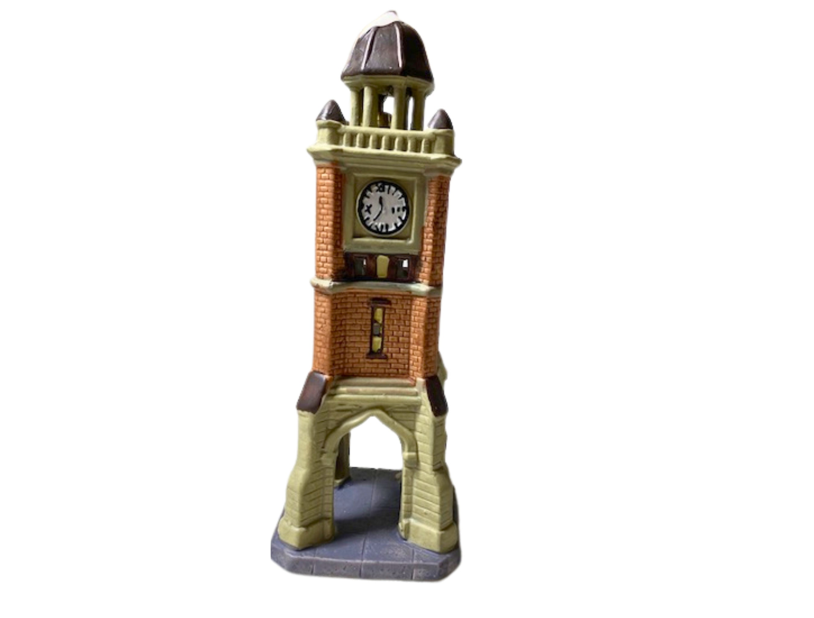 Holiday Time Village Clock Tower With Metal,9 Tall - Etsy