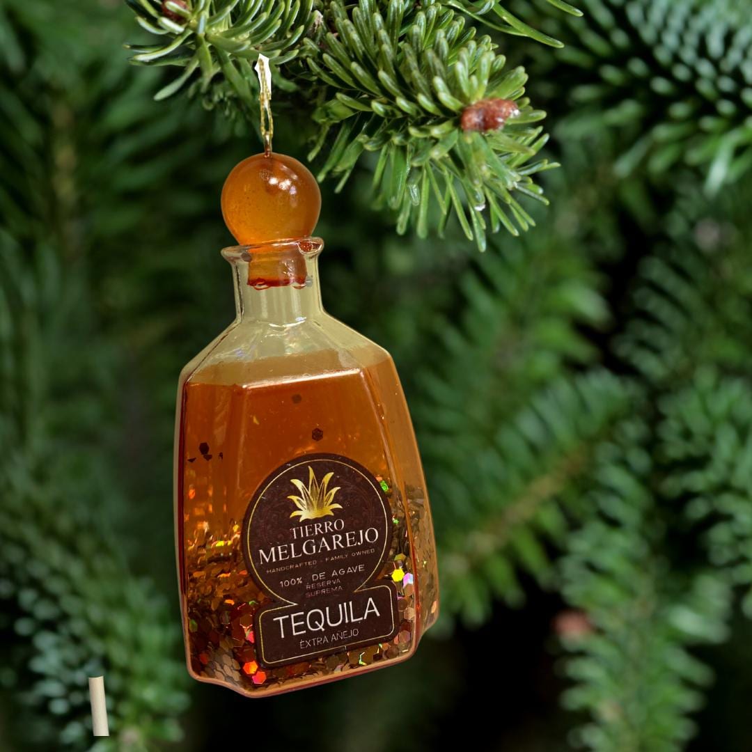 Glass Tequila Bottle Christmas Tree Ornament Orange - Etsy
