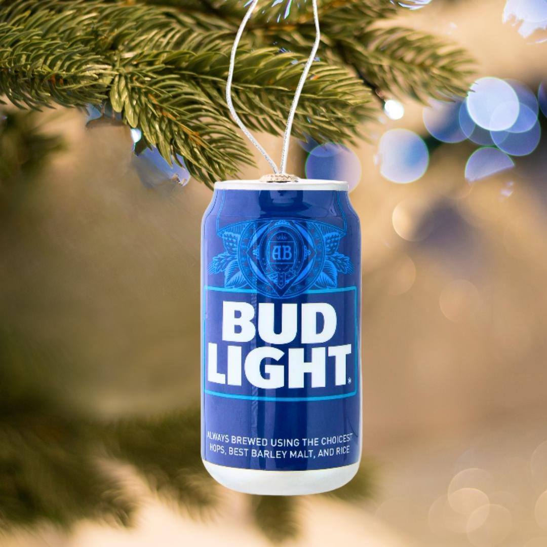 2025 Ruz Bud Light Beer Can Christmas Ornament - Etsy