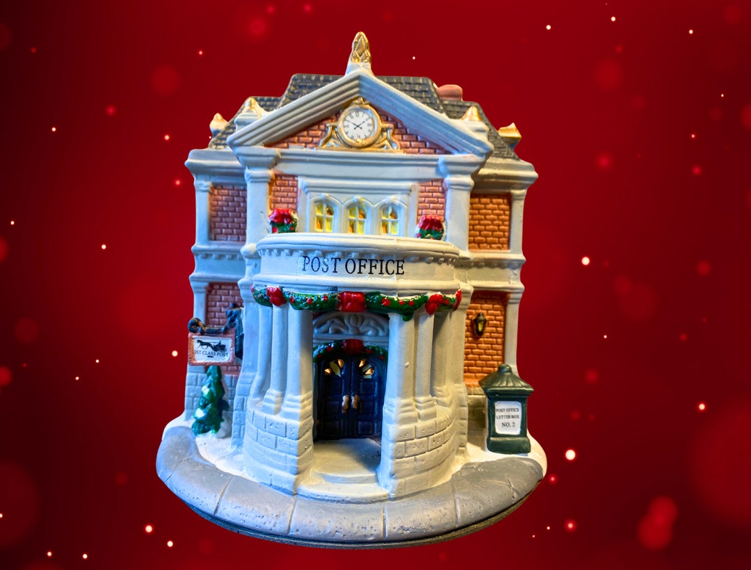 2013 Holiday Time Post Office Porcelain Christmas Lighted Village - Etsy