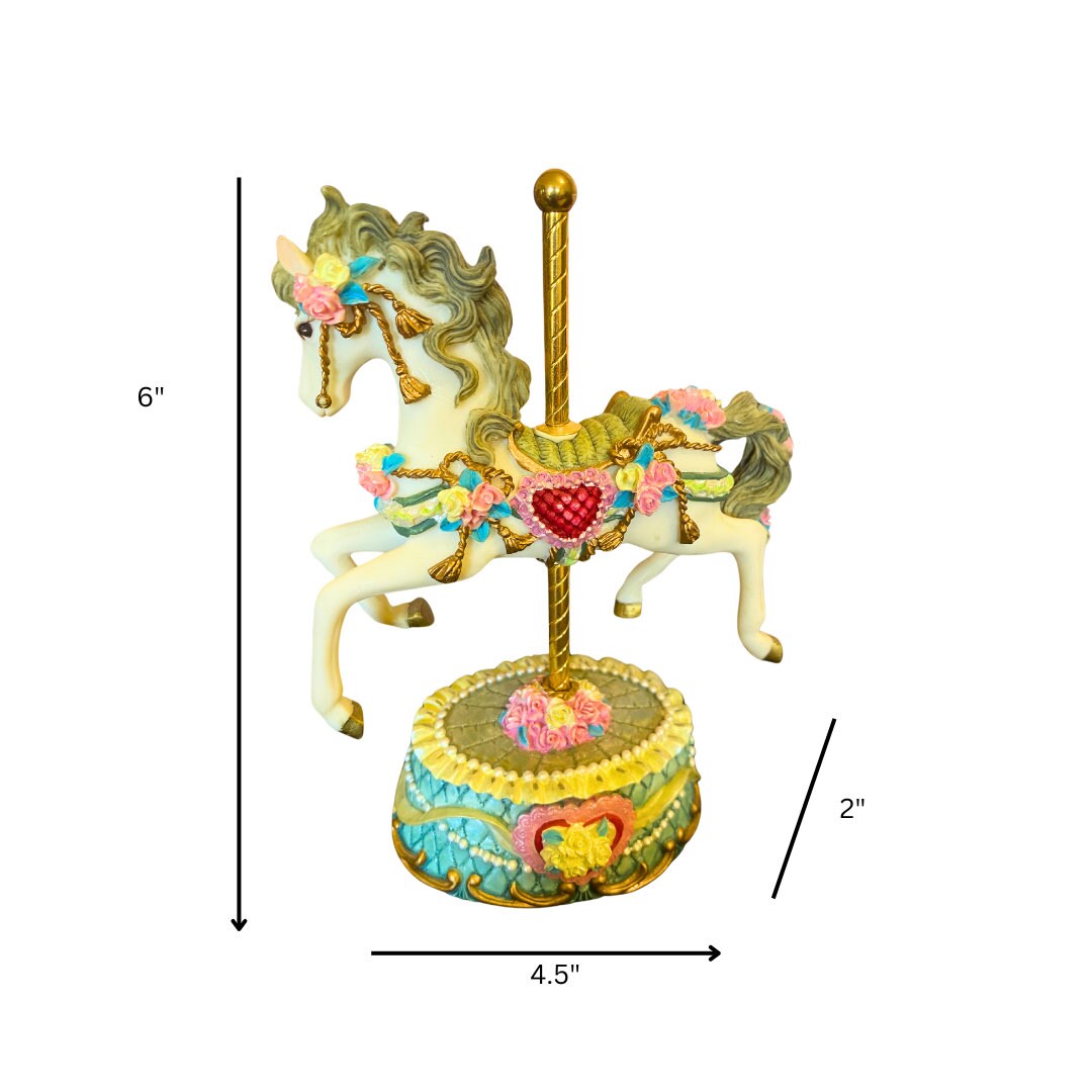 Heritage House County Fair Collection Love Me Tender Carousel Horse ...