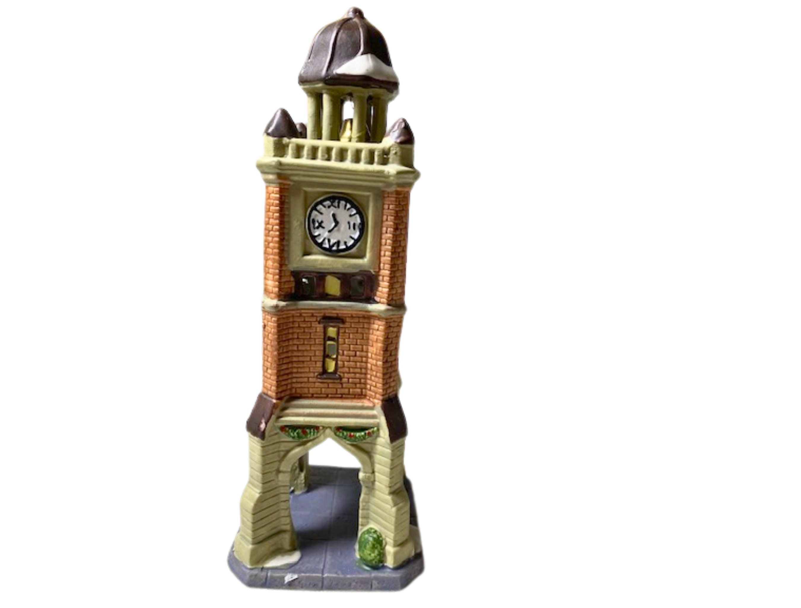 Holiday Time Village Clock Tower With Metal,9 Tall - Etsy