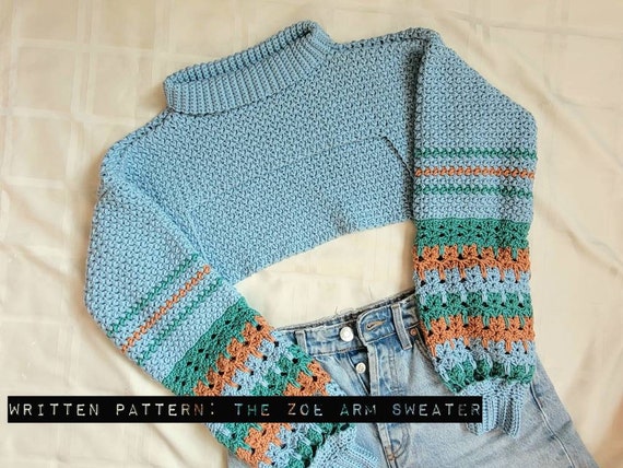WRITTEN PATTERN: the Zoe Arm Sweater - Etsy