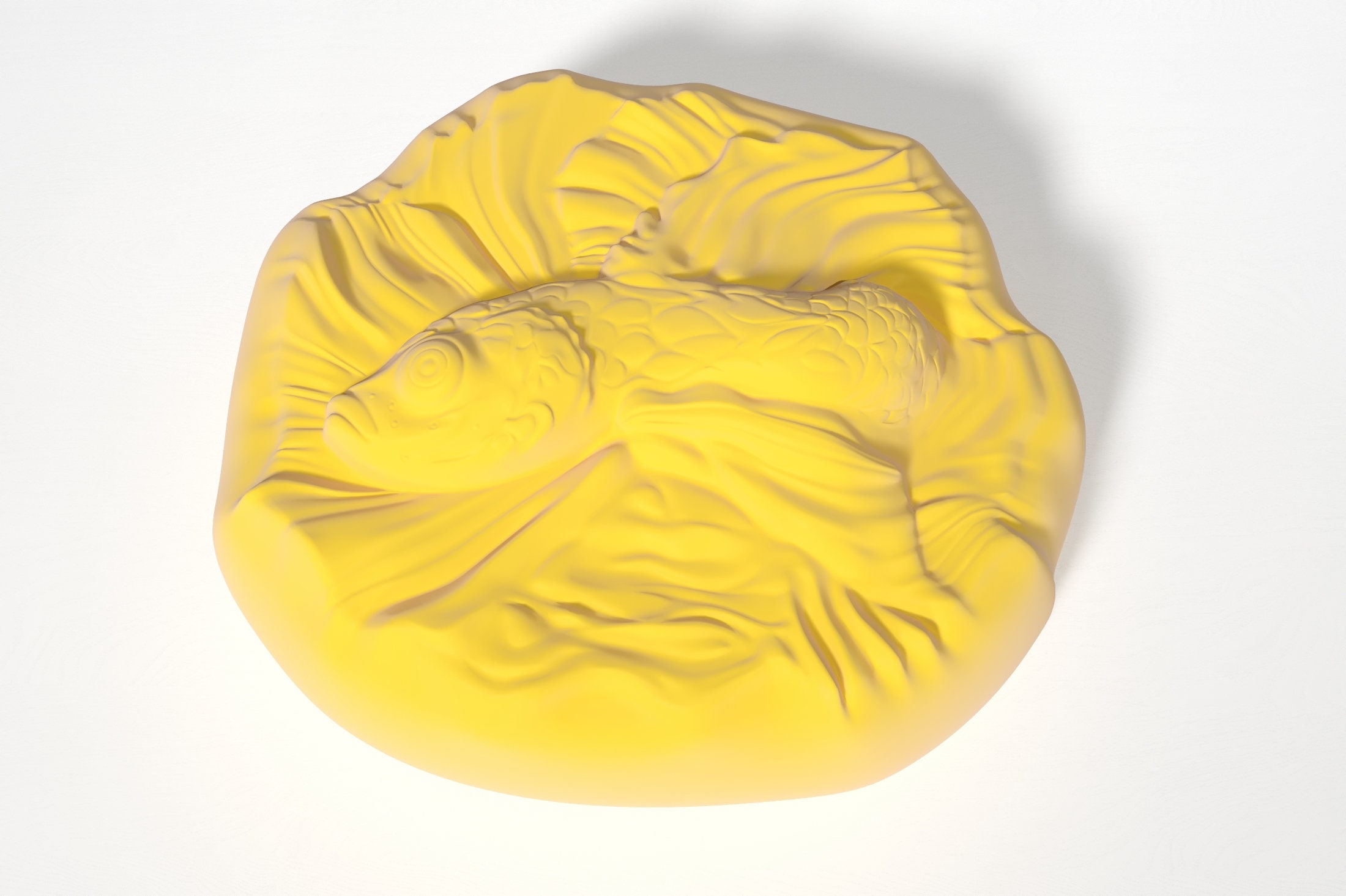 Koi Fish Soap Mold 3D Printable Model Set of 2 STL MOLD Bath Bomb Mold ...