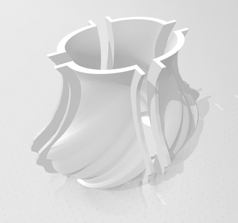 Ice Cream VASE ~ Silicone Mold Housing ~3D Print Model - Etsy UK