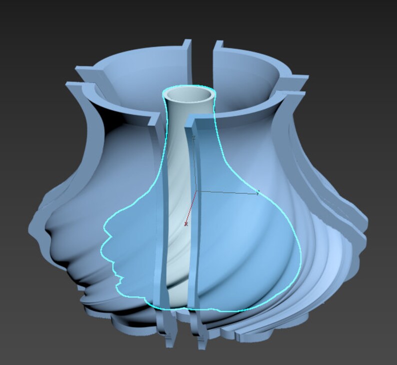 Ice Cream VASE ~ Silicone Mold Housing ~3D Print Model - Etsy UK