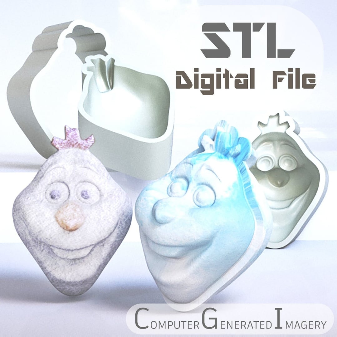 Digital STL File Download/ Frozen II Olaf Bath Bomb / 3D Printable ...