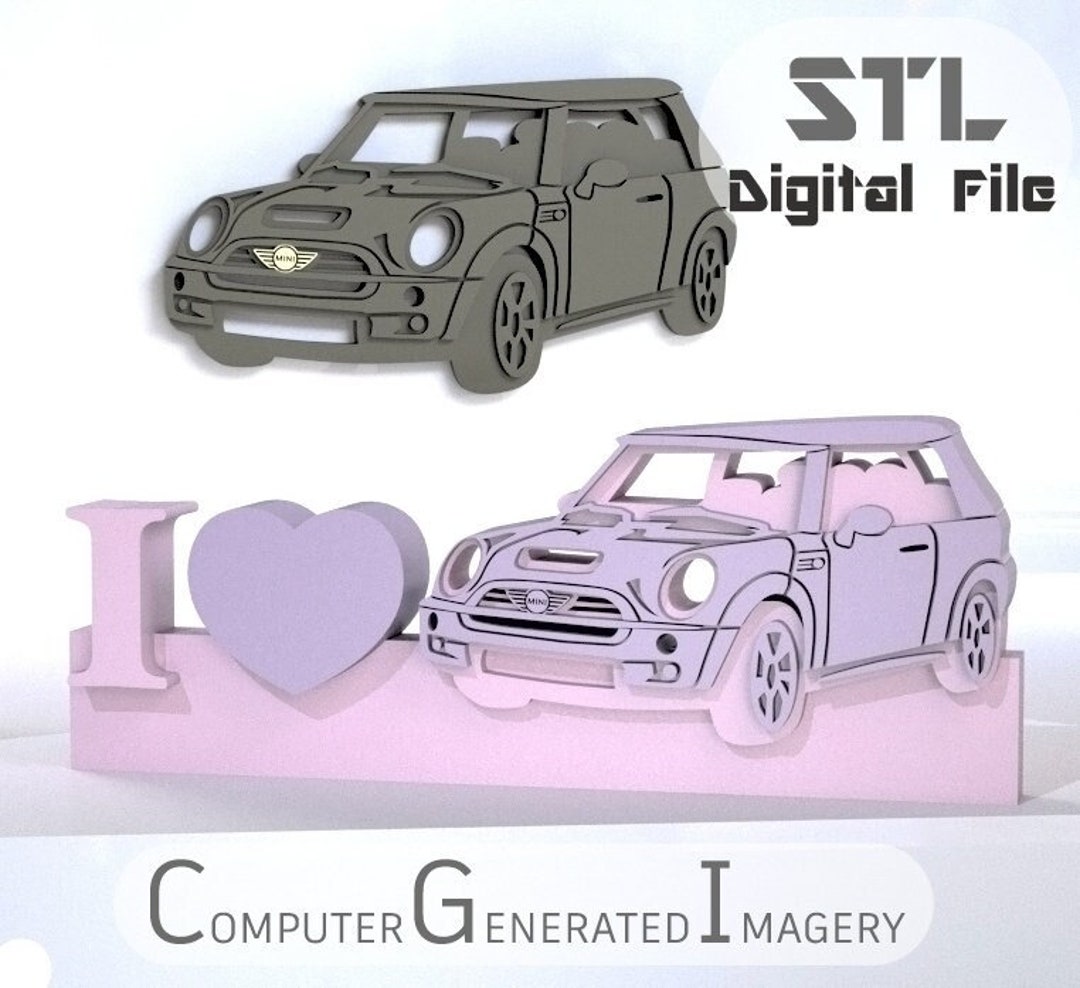 Digital STL/ Display Stand 3D Car Sign, Wall Decor, Car Logo, Keychain ...