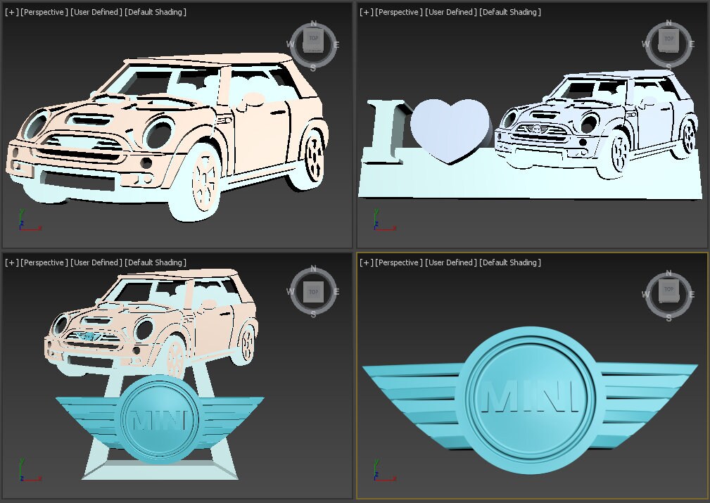 Digital STL/ Display Stand 3D Car Sign, Wall Decor, Car Logo, Keychain ...