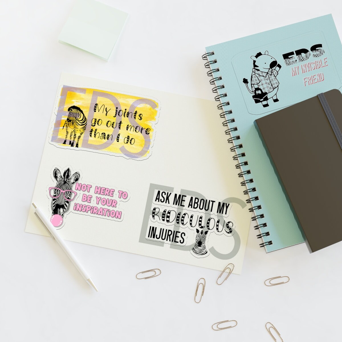 EDS Awareness Sticker Sheets Zebras for Ehlers-danlos - Etsy