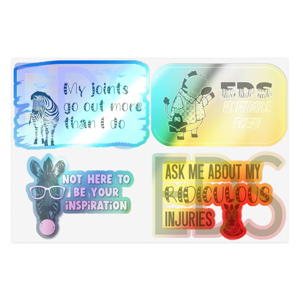 EDS Awareness Sticker Sheets Zebras for Ehlers-danlos - Etsy