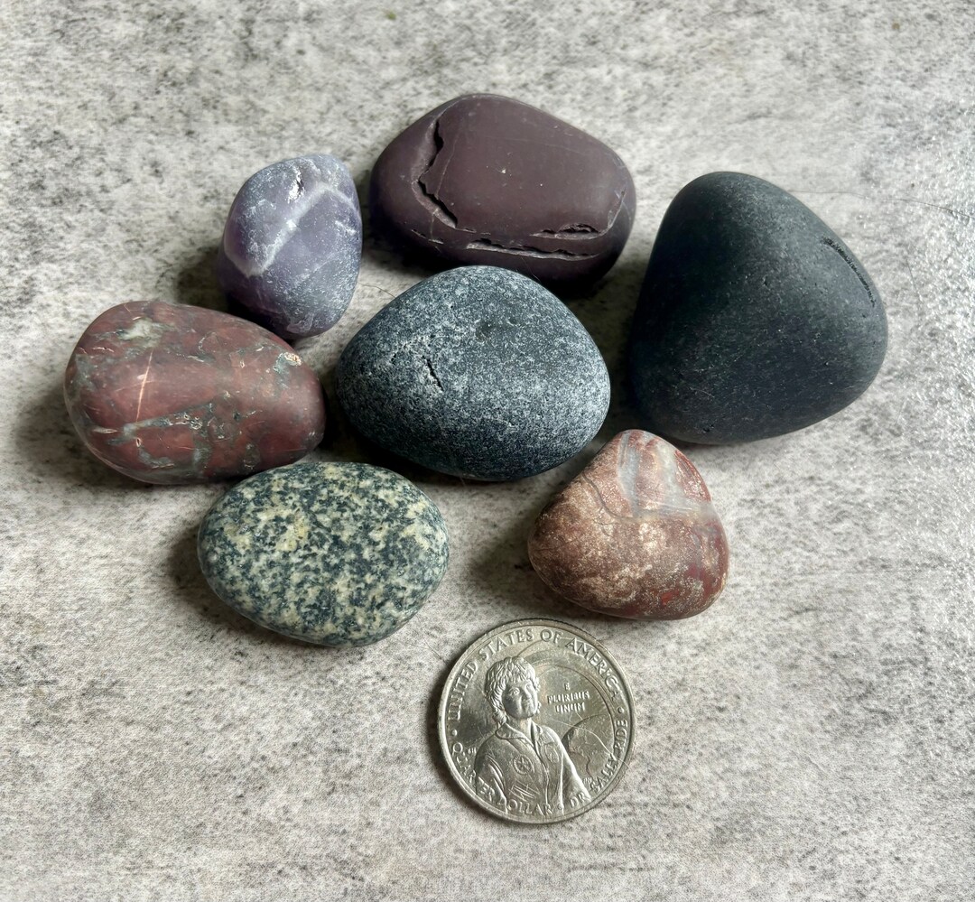 Tumbled Ocean Rocks - Polished Sea Rocks 58 - Etsy
