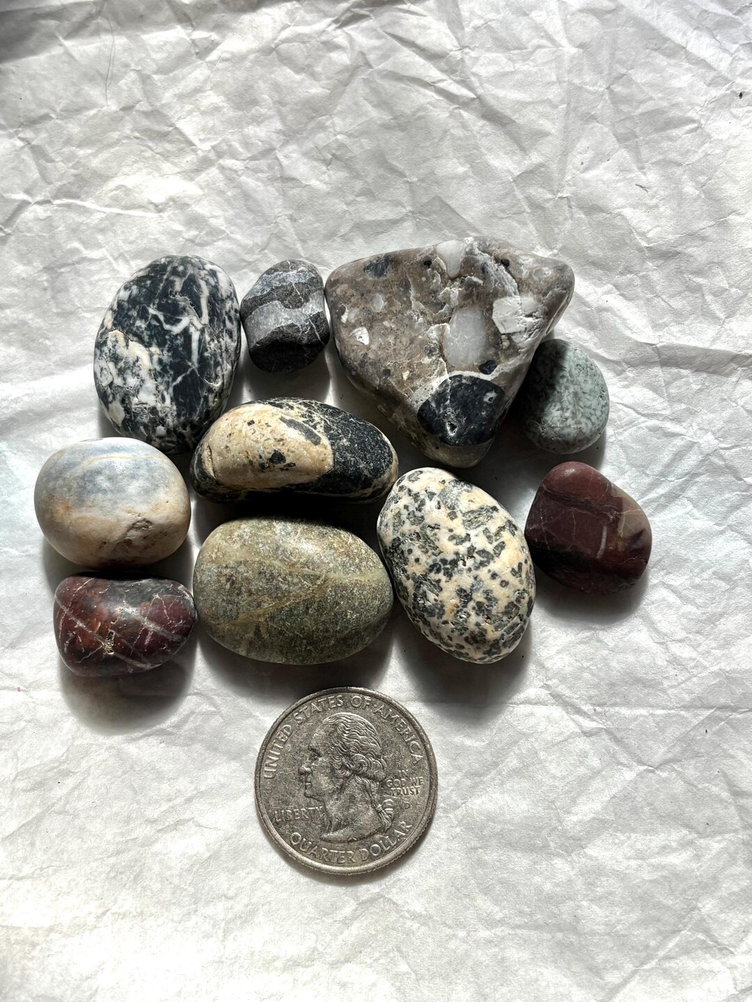 Tumbled California Beach Rocks – Hand-polished Coastal Stones, Natural ...