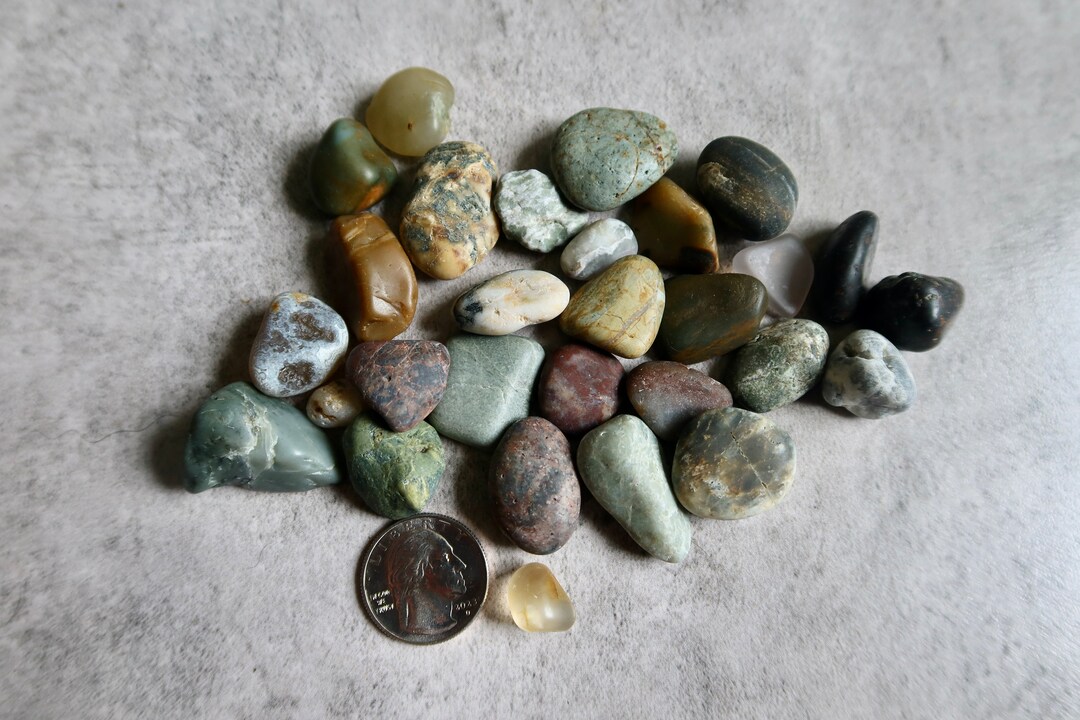 Tumbled Ocean Rocks - Polished Sea Rocks 44 - Etsy