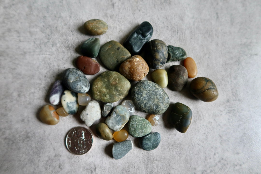 Tumbled Ocean Rocks - Polished Sea Rocks 46 - Etsy