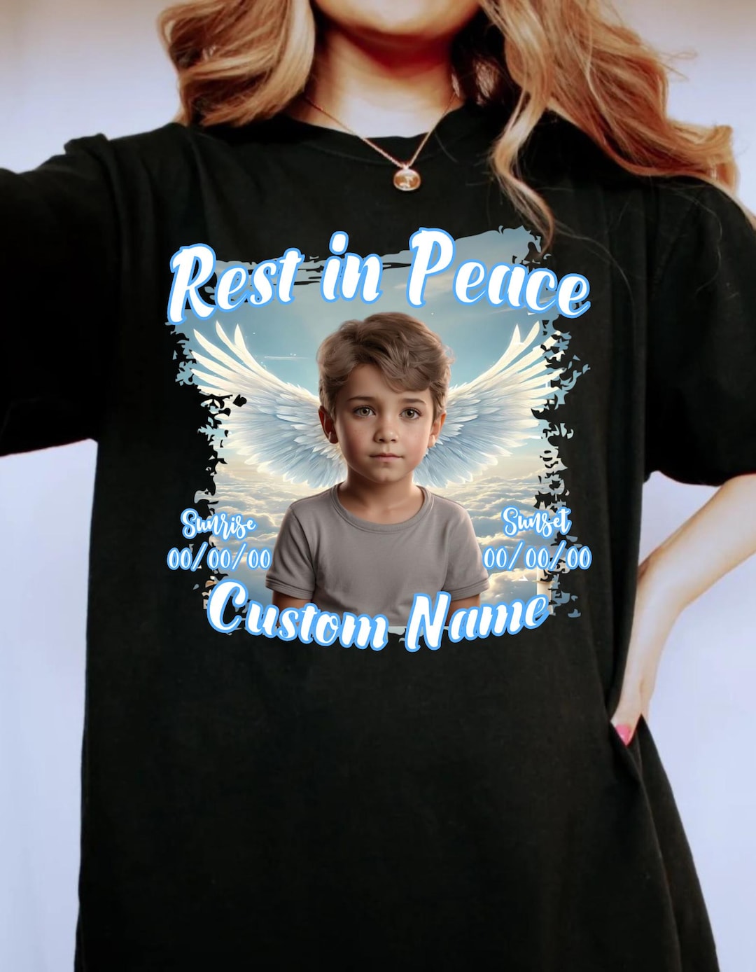 Personalized in Loving Memory Shirt, Custom Memorial Photo T-shirt ...