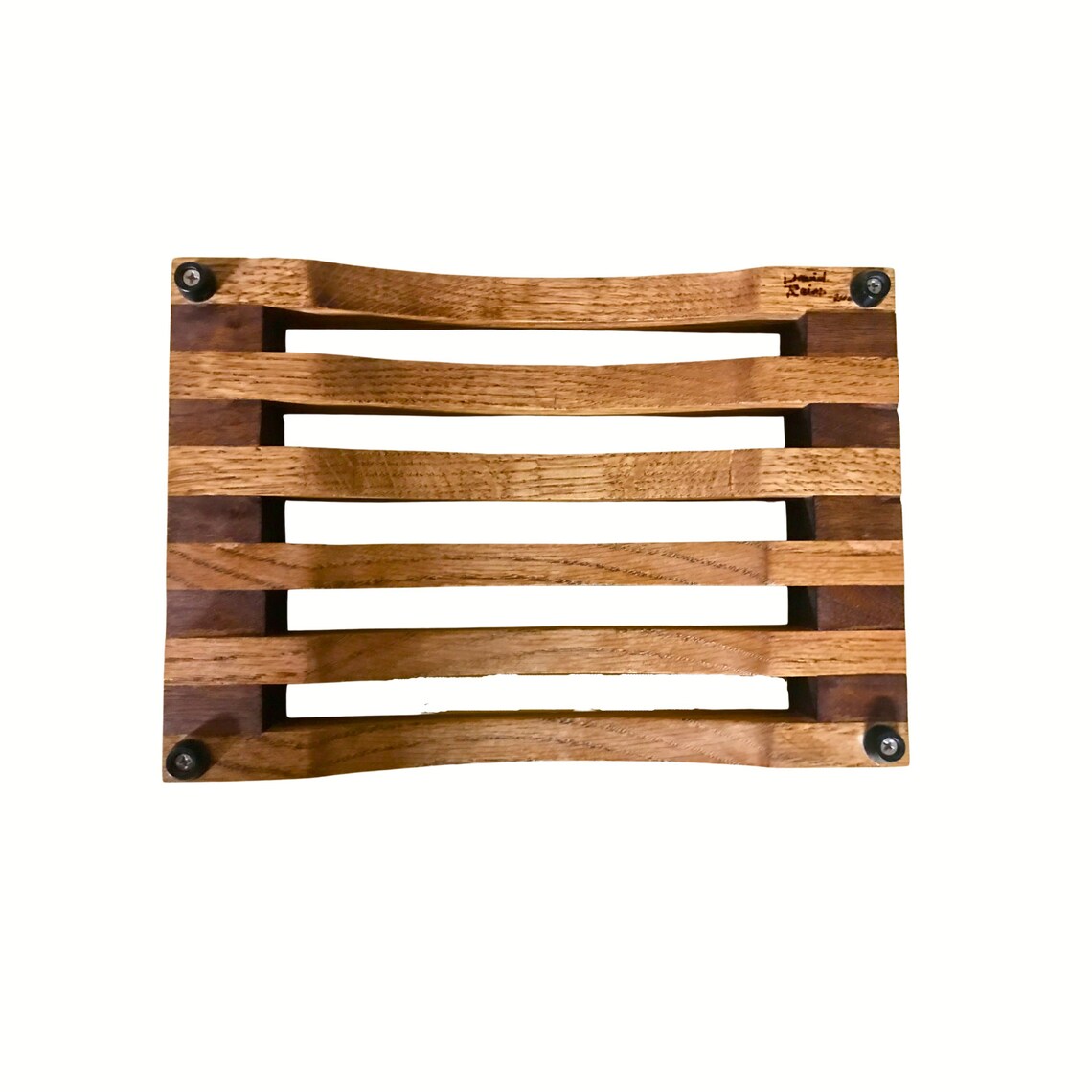 Two-toned Wooden Trivet - Etsy