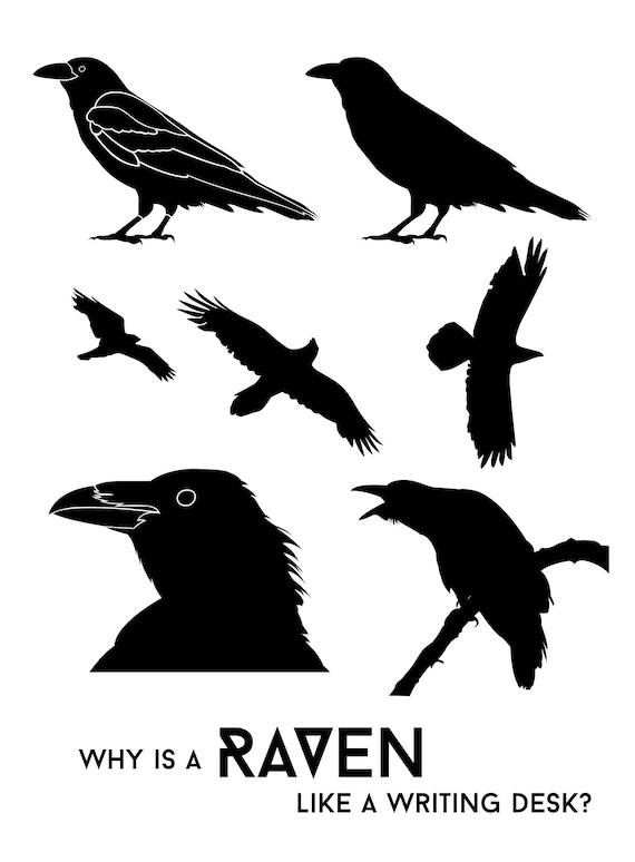 Raven SVG Ravens Birds Crows Spooky Silhouette Cut File - Etsy