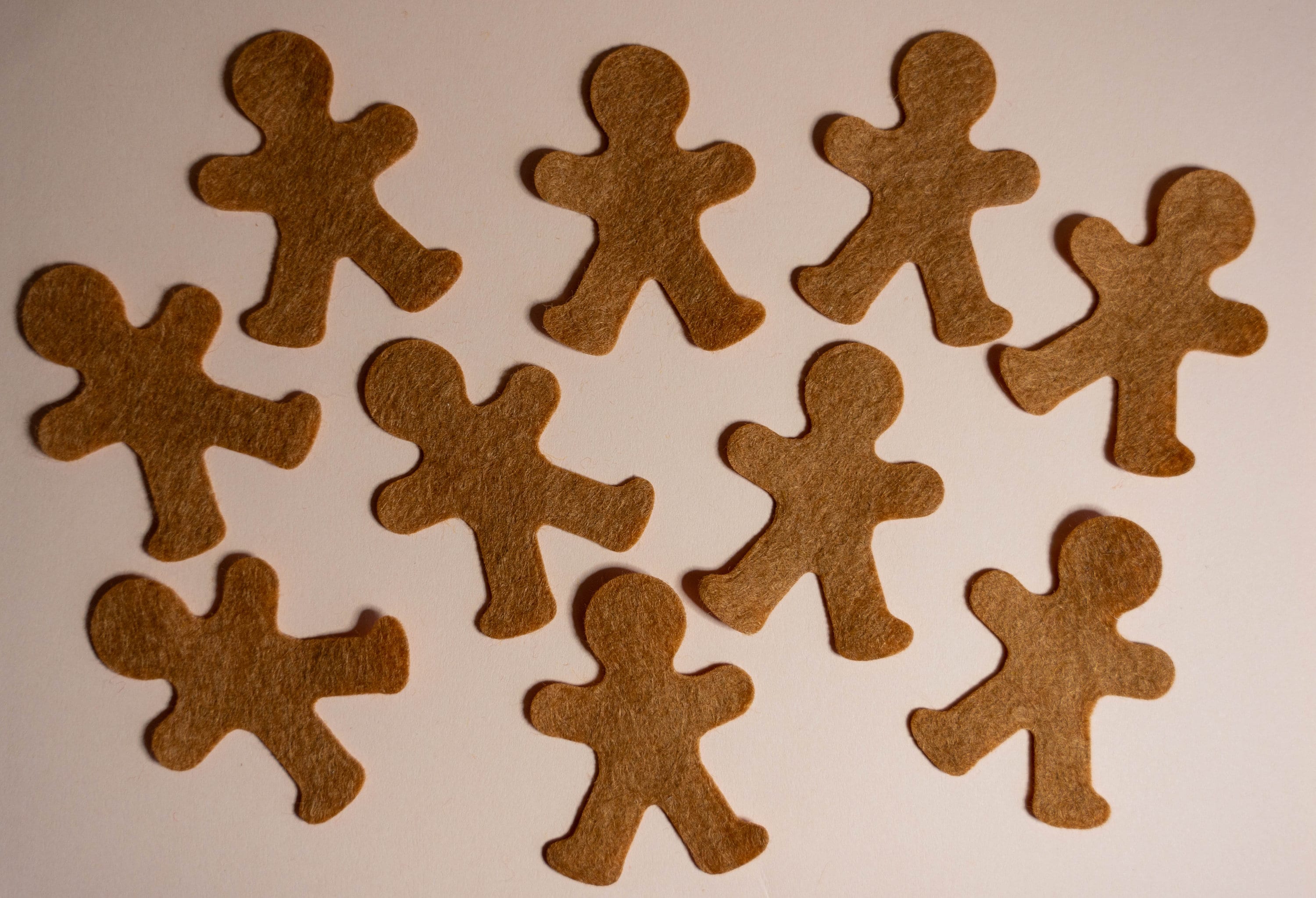 Pack of 10 Small Gingerbread Man Shapes for Sewing or Gluing - Etsy UK