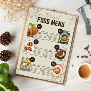 Editable Food Menu Card Templates| Wedding Menu Table Decor| Birtday ...