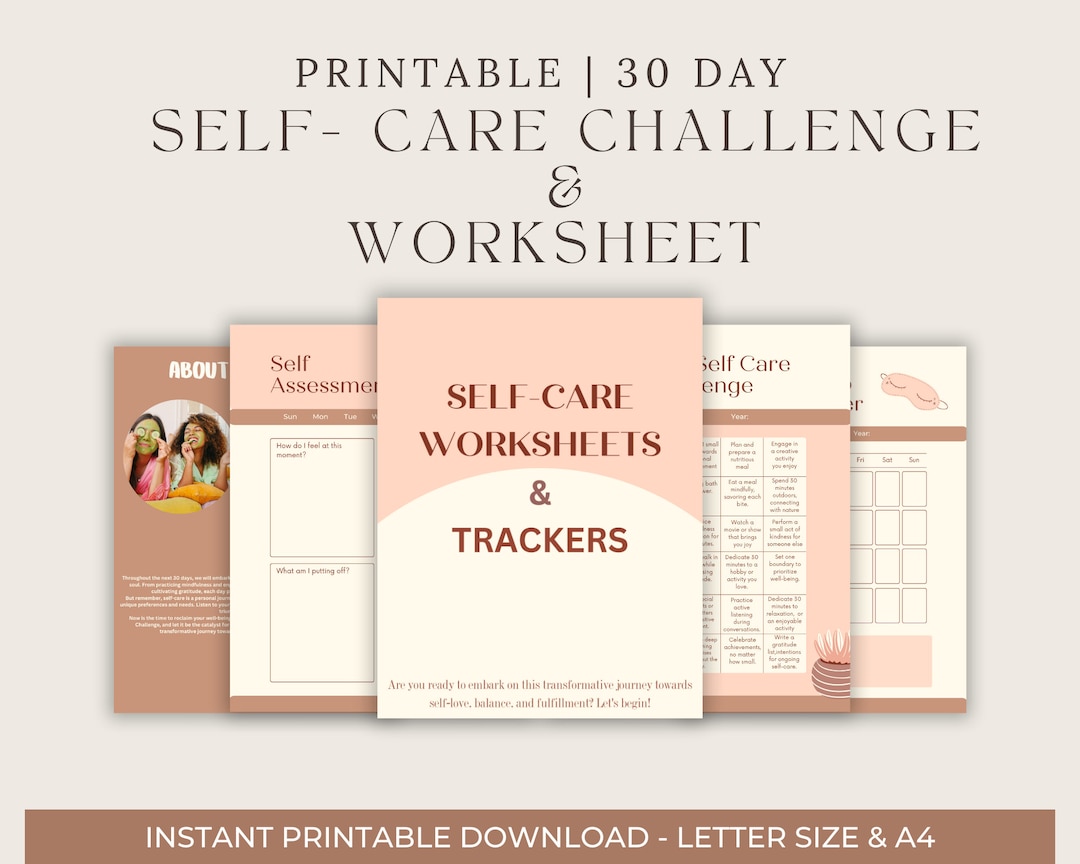 Self Care Worksheet Self Care Planner Self Care Printable Self Care ...