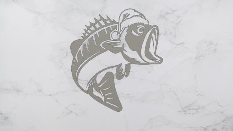 Christmas Fish - Bass DXF - Plasma Cut File - Laser CNC - Vinyl - Etsy