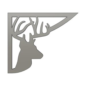 Deer Shelf Brackets DXF: Rustic CNC Plasma Cut File (digital Download ...