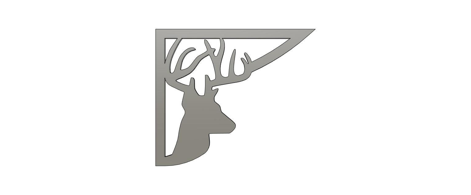 Deer Shelf Brackets DXF: Rustic CNC Plasma Cut File (digital Download ...
