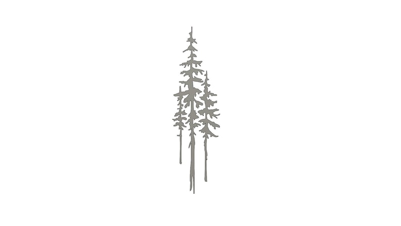 Triple Trees Digital DXF SVG File for CNC Plasma Cutting - Etsy