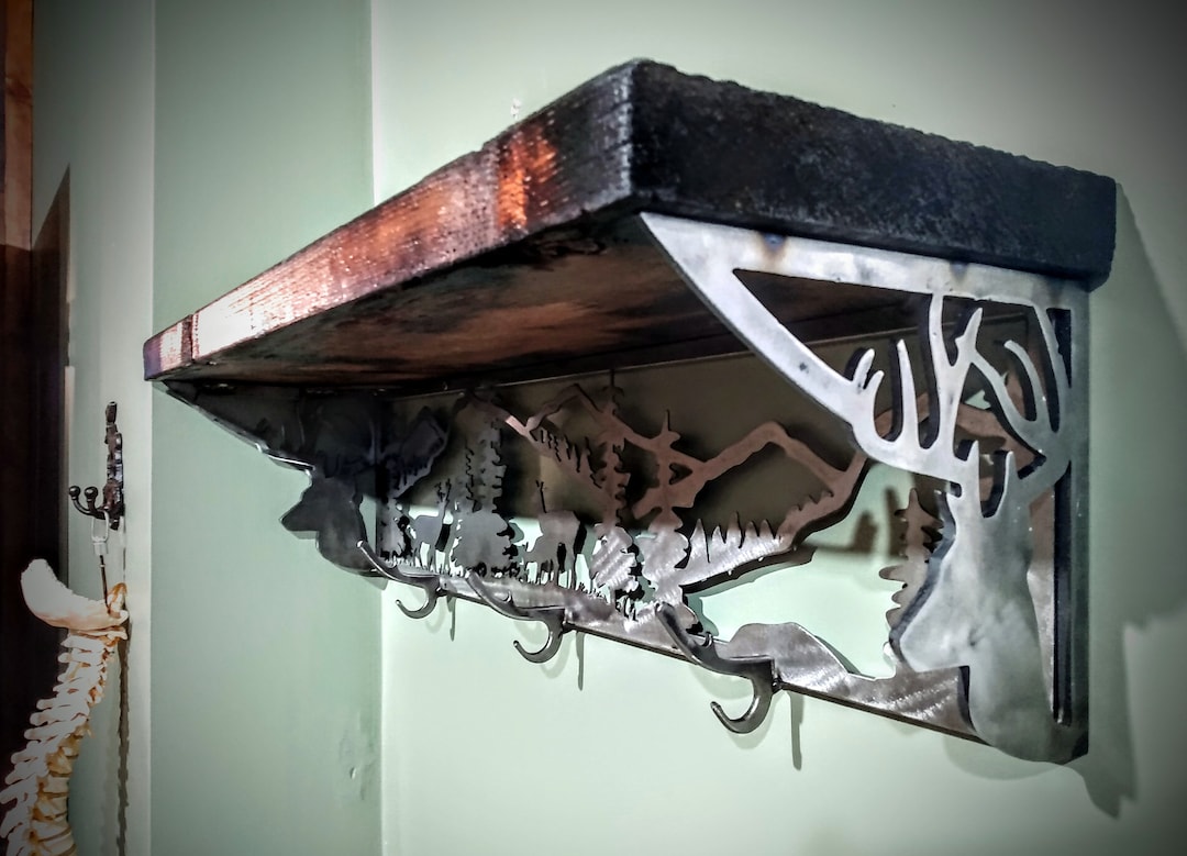 Deer Shelf Brackets DXF: Rustic CNC Plasma Cut File (digital Download ...