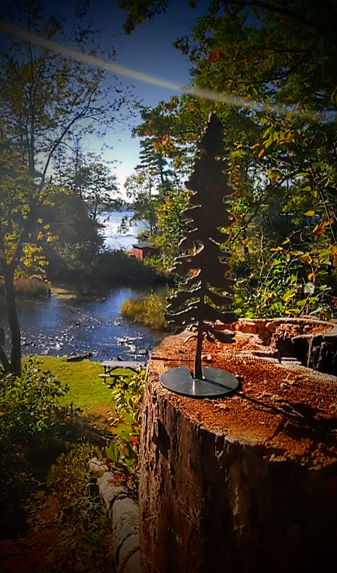 Rustic Single Sitka Metal Tree Desktop Art | Tree Art | Metal Art | DXF ...