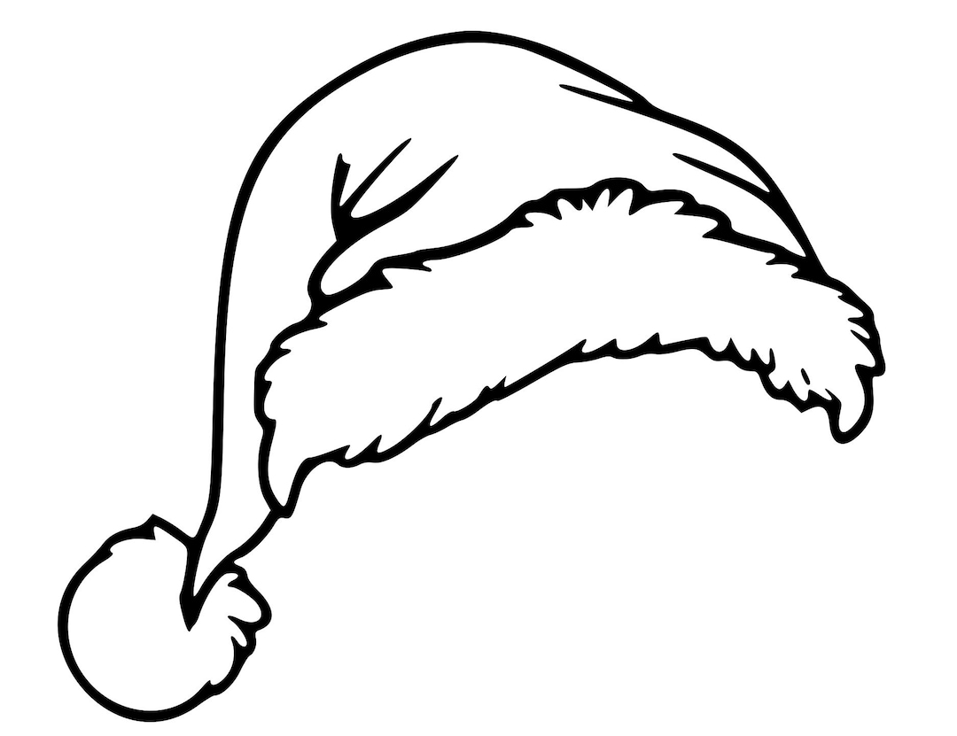 Santa Hat SVG DXF JPEG Santa Claus Instant Digital Download - Etsy