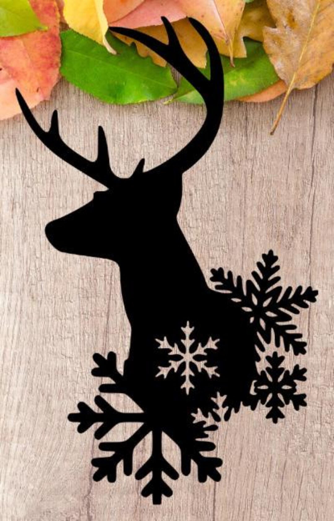 Reindeer DXF SVG PDF Reindeer Template Printable Trace and Cut ...