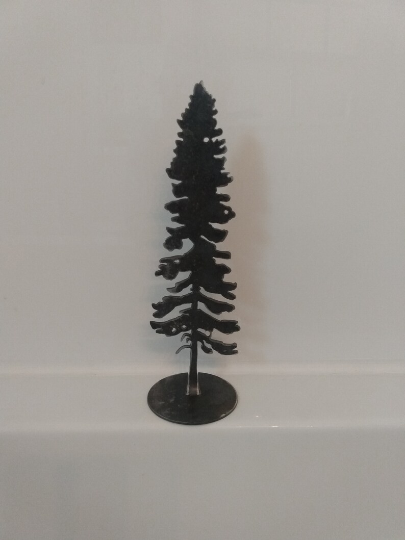 Rustic Single Sitka Metal Tree Desktop Art Tree Art Metal - Etsy