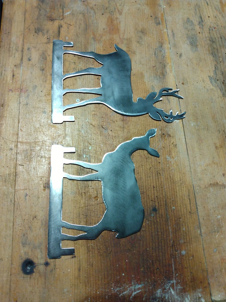 Deer Buck and Doe Whitetail With Tree Plasma DXF CNC - Etsy