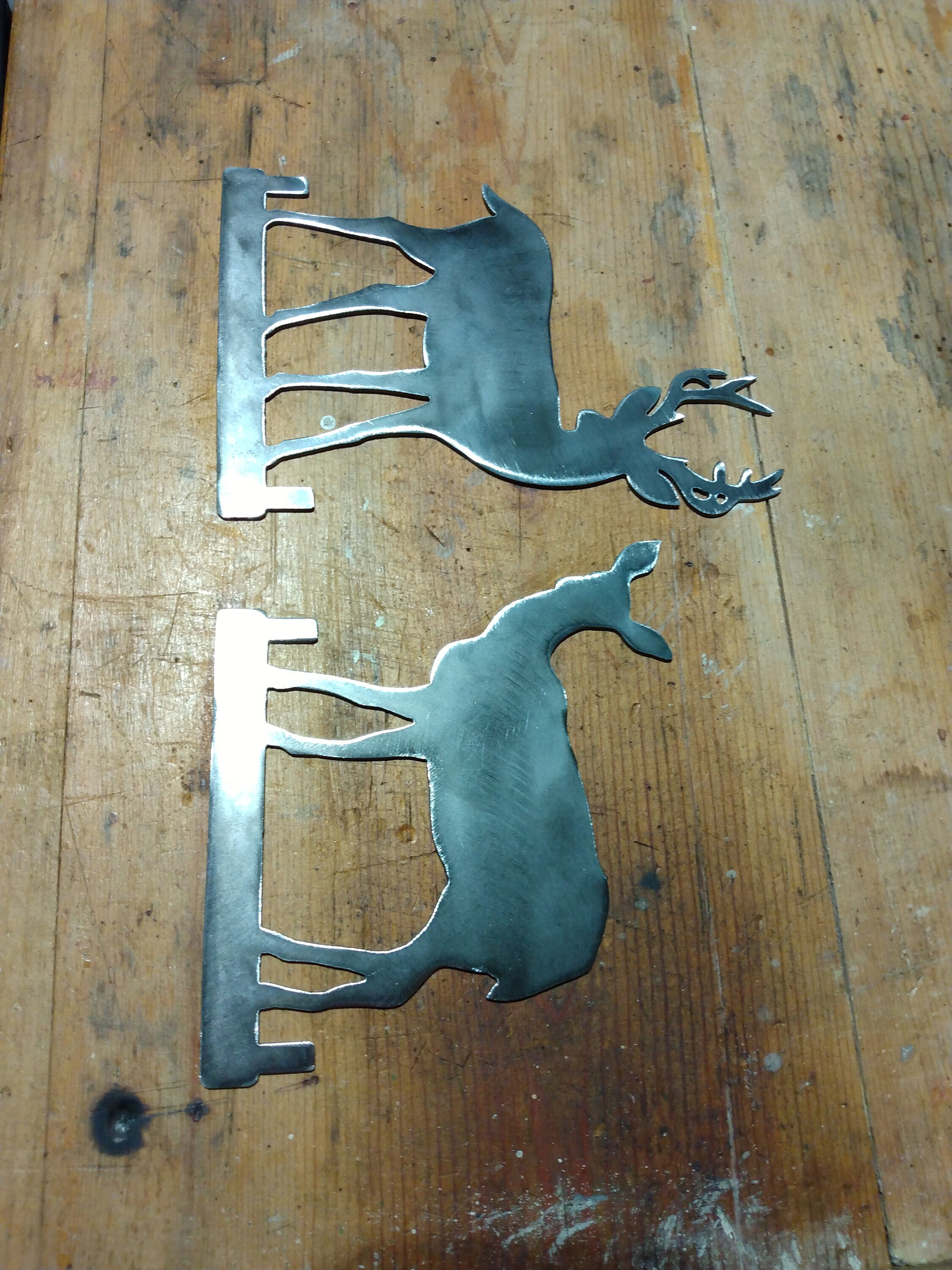 Deer Buck and Doe Whitetail With Tree Plasma DXF CNC - Etsy