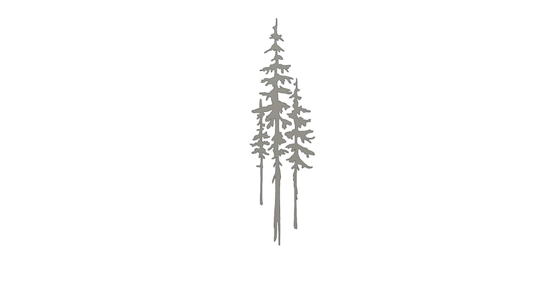 Triple Trees Digital DXF SVG File for CNC Plasma Cutting - Etsy Hong Kong