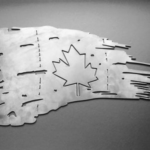 Digital DXF SVG Jpeg Tattered Canadian Flag Cut Ready for CNC - Etsy Canada