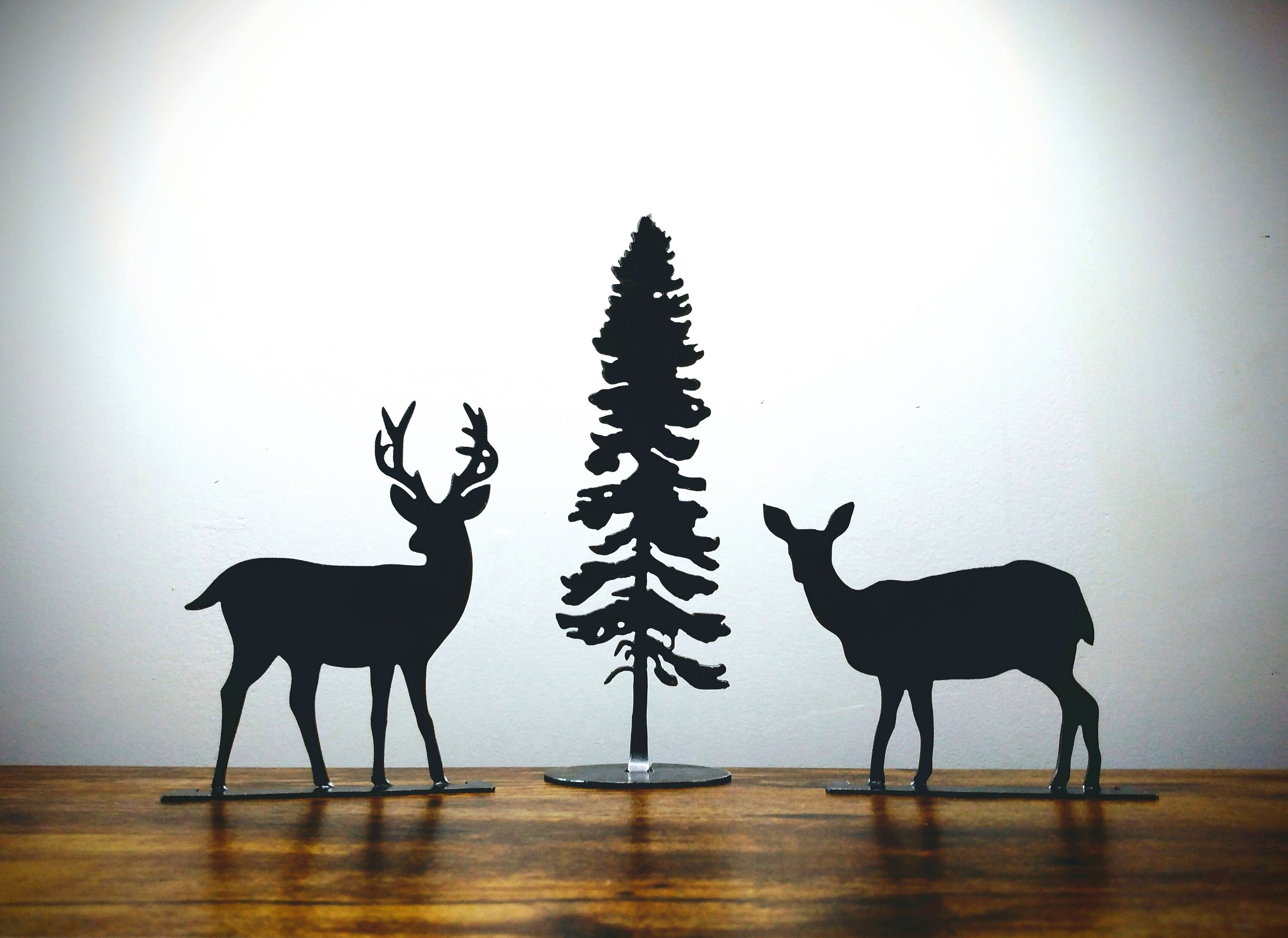 Deer Buck and Doe Whitetail With Tree Plasma DXF CNC - Etsy