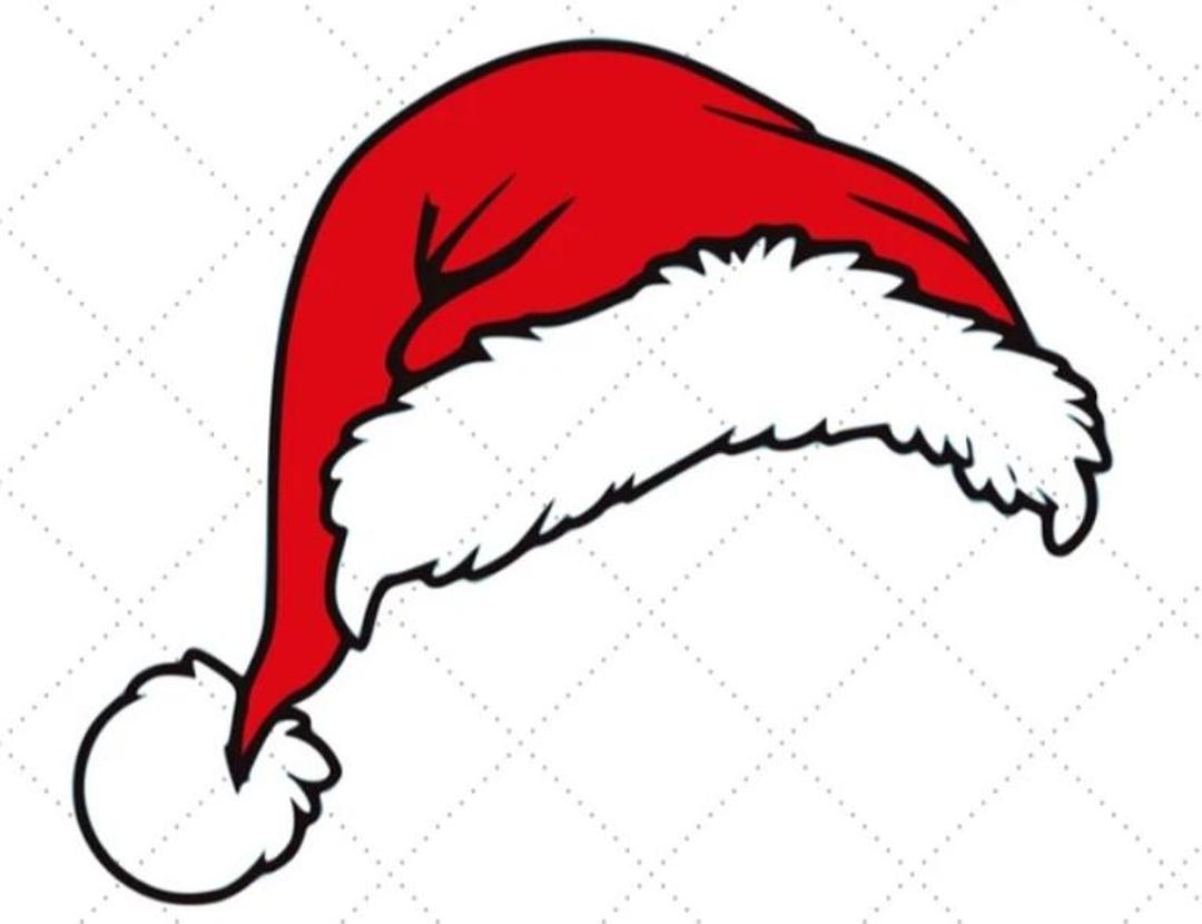 Santa Hat SVG DXF JPEG - Santa Claus Instant Digital Download - Etsy