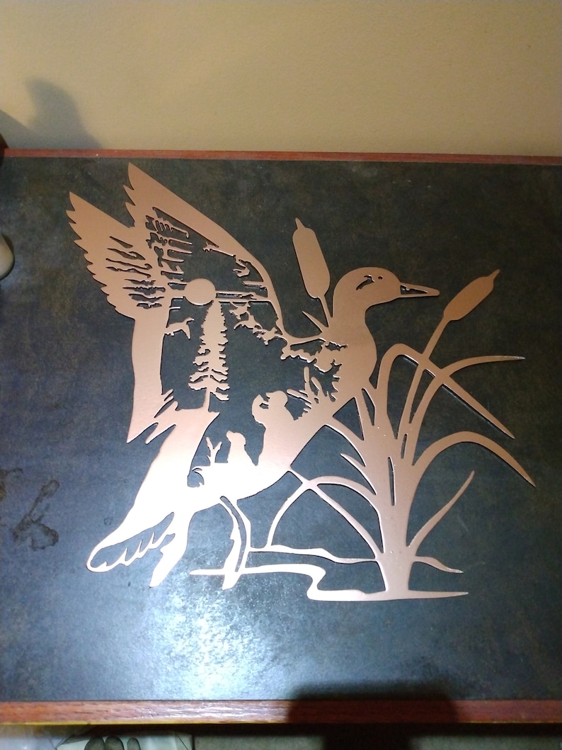 Duck Hunting Scene DXF File: Dog Hunt Camp Stencil - Etsy