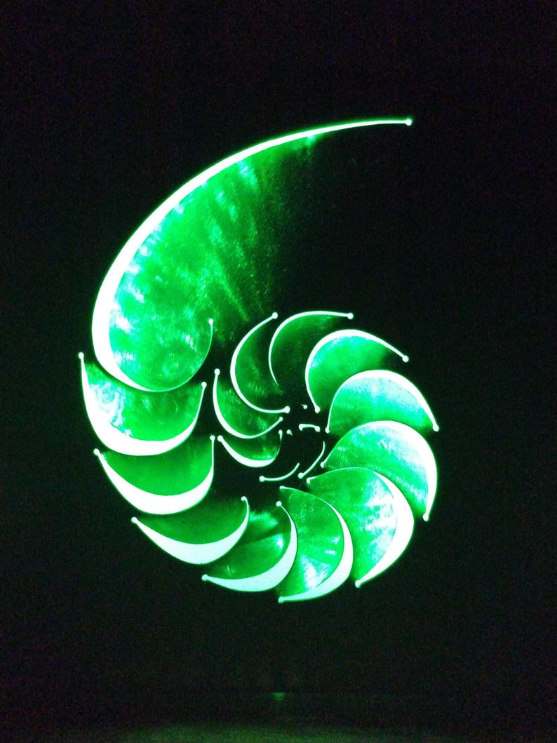 Ammonite Shell Night Light DXF - Lamp DXF File for Plasma/laser Cutting ...
