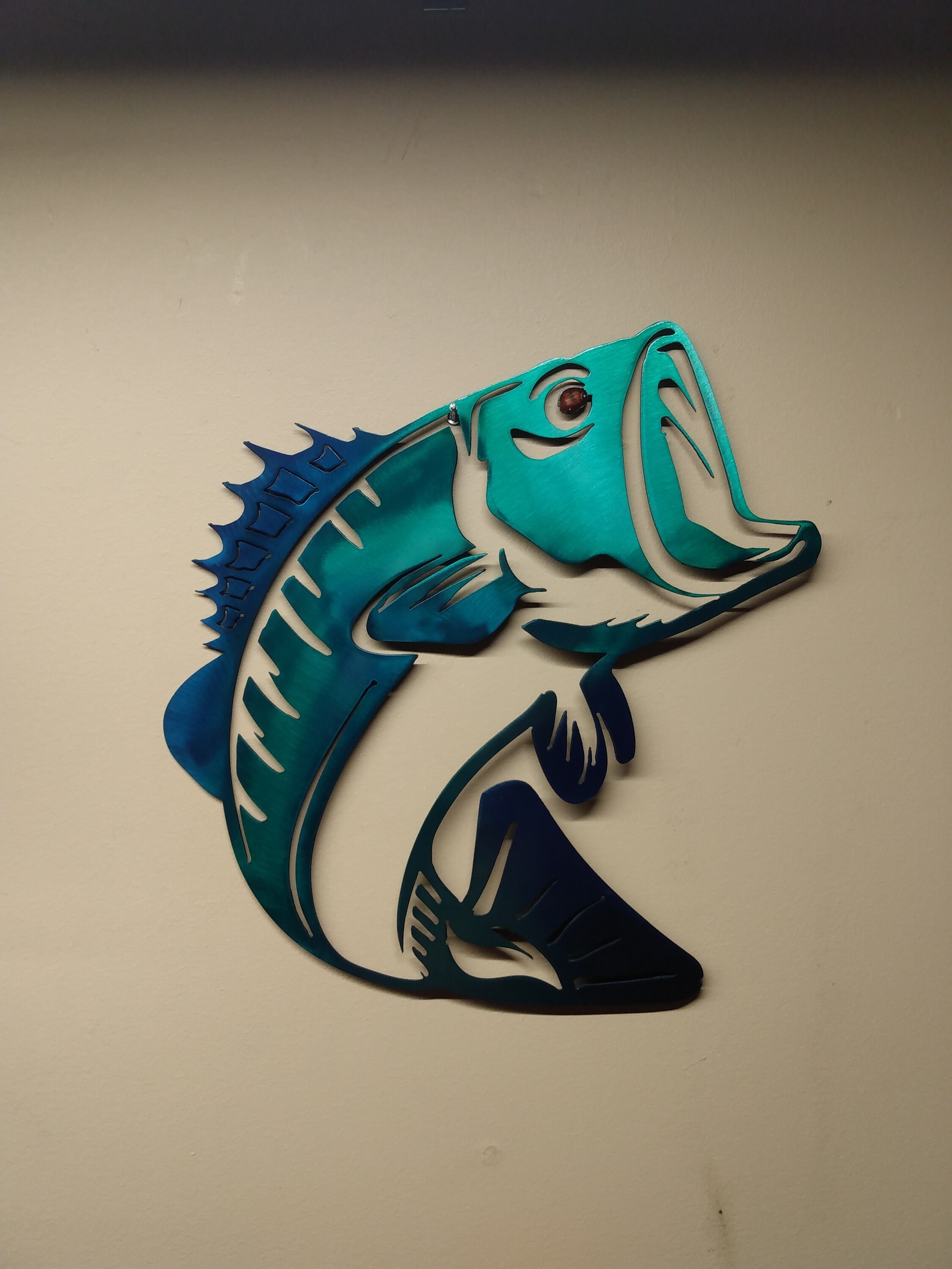 Bass Fish DXF Files for Plasma Laser Cutting Cnc Wood Wall - Etsy